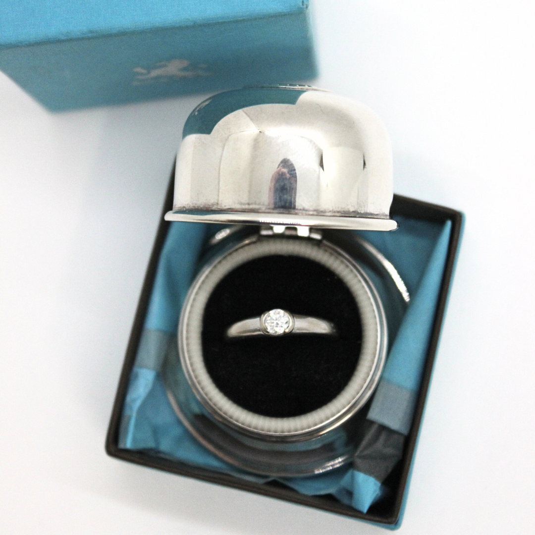 Birks Blue solitaire ring – Gemwheel - La ronde des bijoux