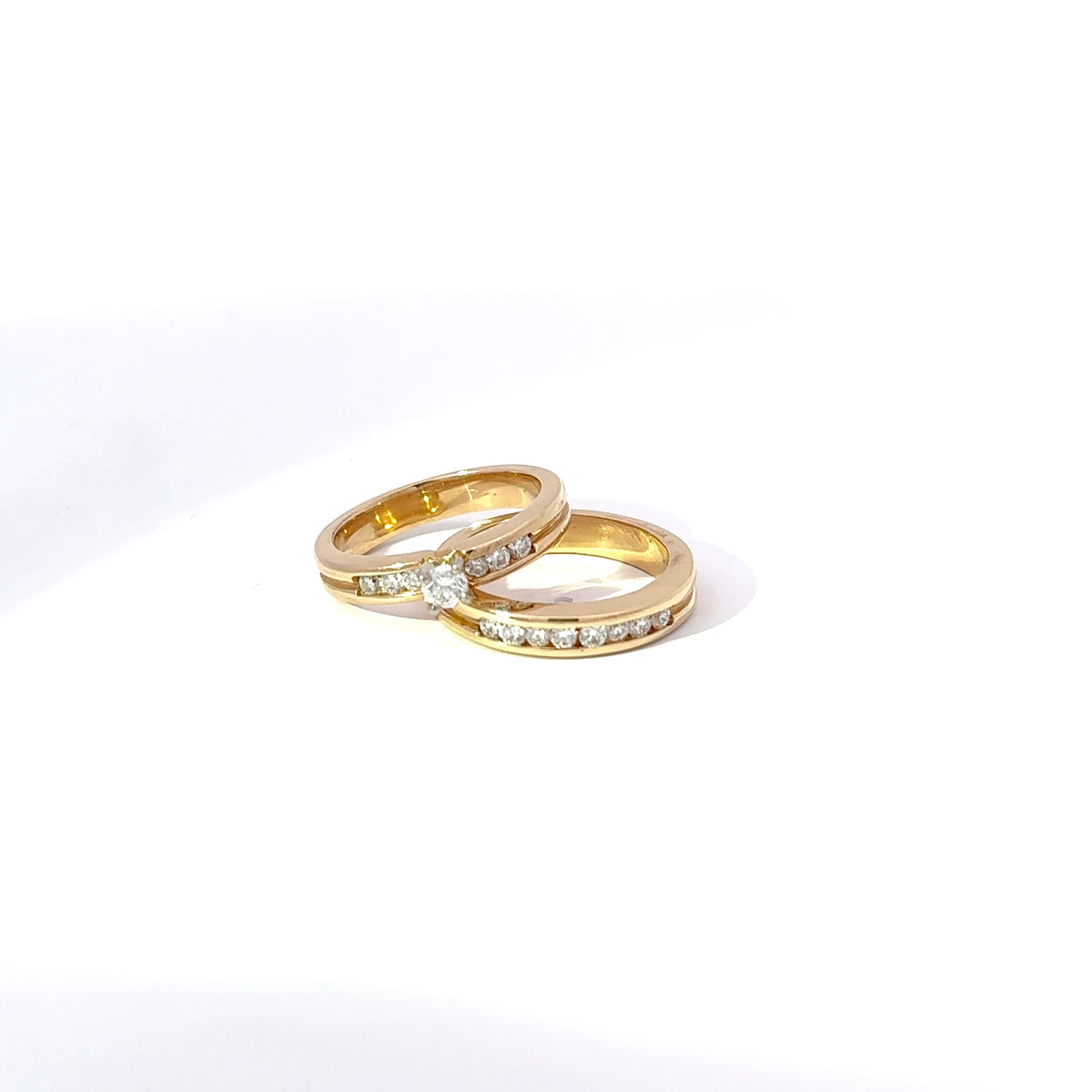 Ensemble solitaire et alliance avec diamants – Gemwheel - La ronde des ...