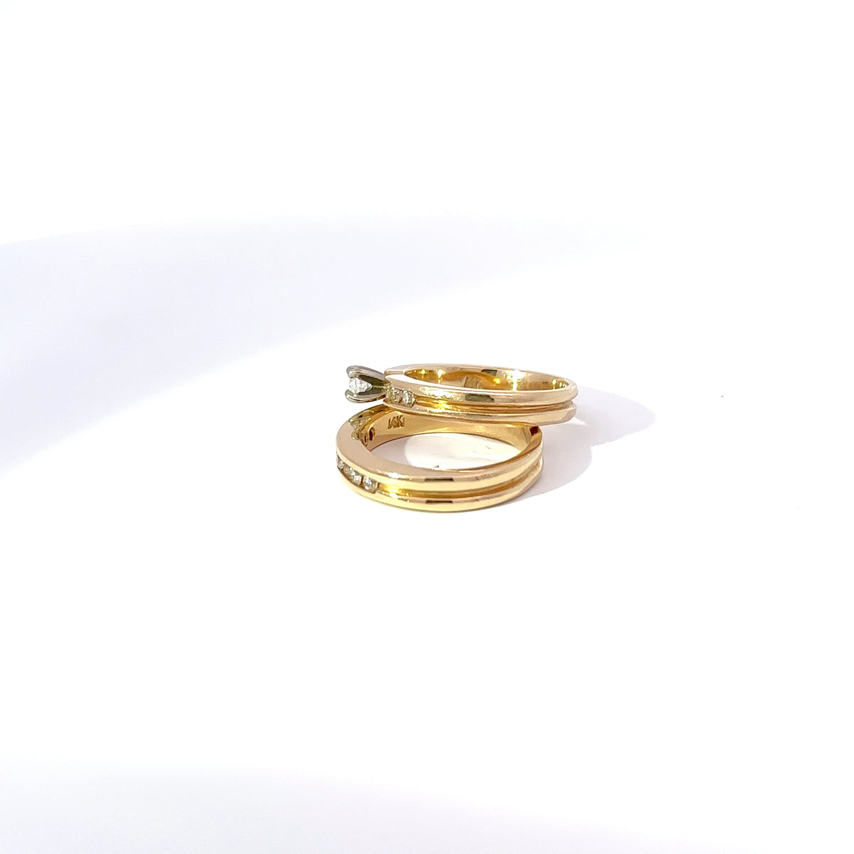Ensemble solitaire et alliance avec diamants – Gemwheel - La ronde des ...